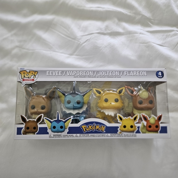 Funko | Toys | Nib Funko Pop Pokmon Eevee Evolution Set 4 Vinyl ...